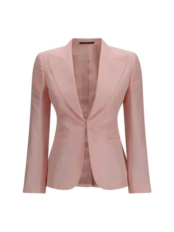 Gucci Silk Faille Jacket - Pink