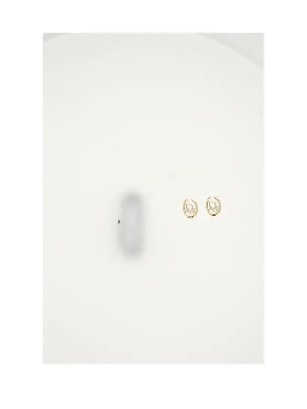 Dior Oblique Earrings - Gold