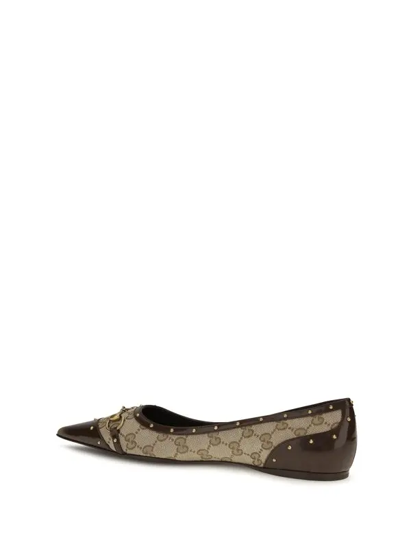 Gucci Savoy Ballerinas With Horsebit Detail