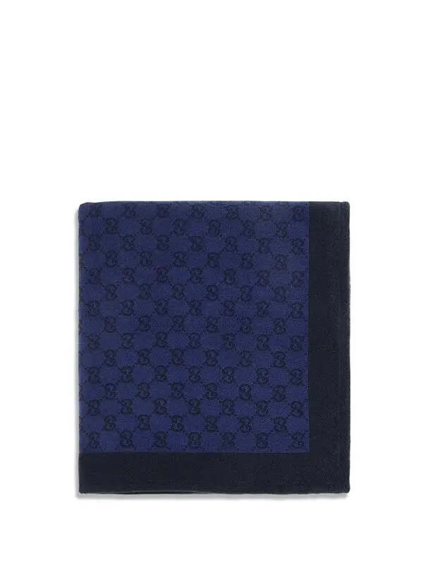 Gucci Gg Cotton Terry Towel - Blue