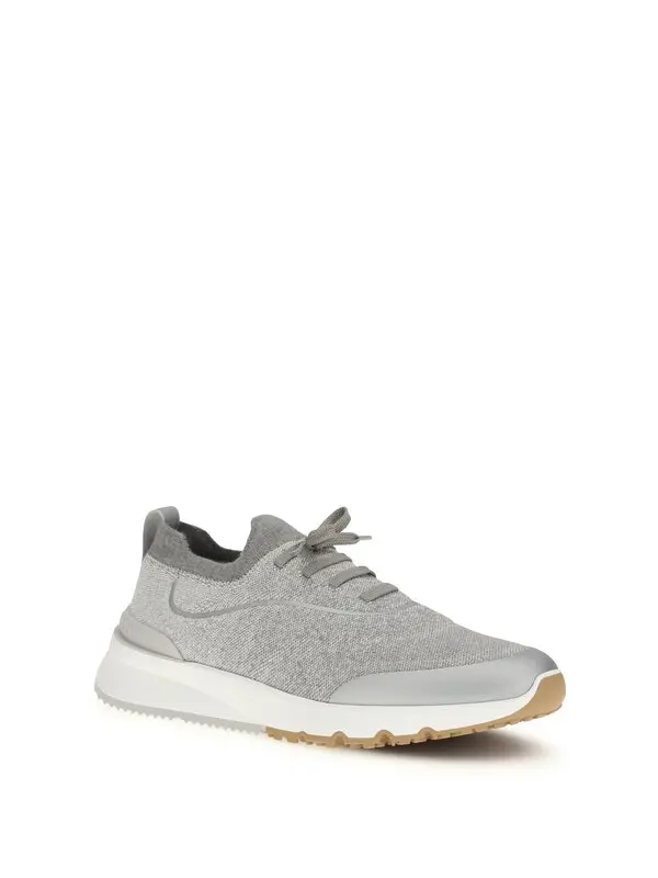 Brunello Cucinelli Techno Cotton Knit Sneakers Runners