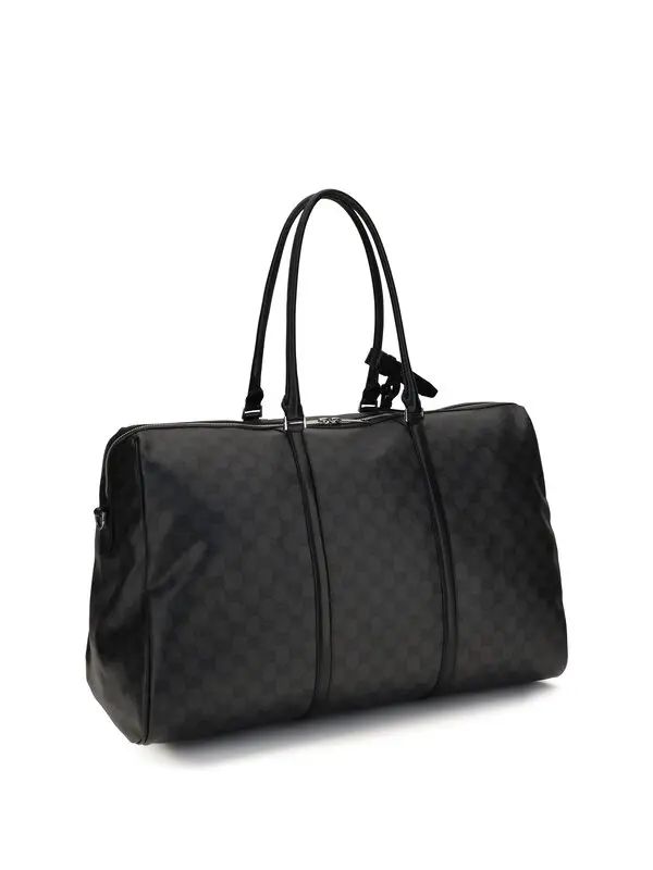 Gucci Gg Travel Bag With Web Stripe - Black