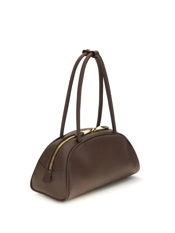 Miu Miu Beau Leather Shoulder Bag - Brown
