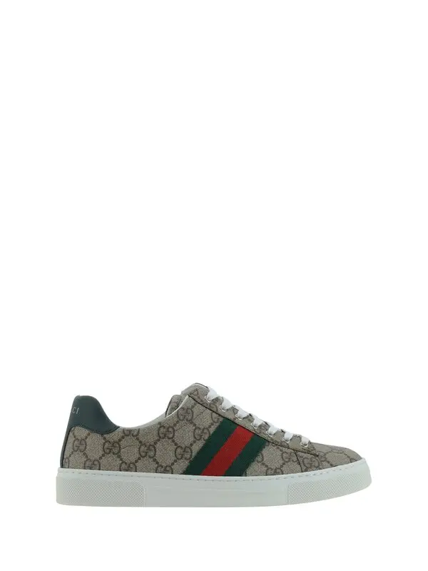 Gucci Gg Jacquard Lace-up Sneakers - Multicolor