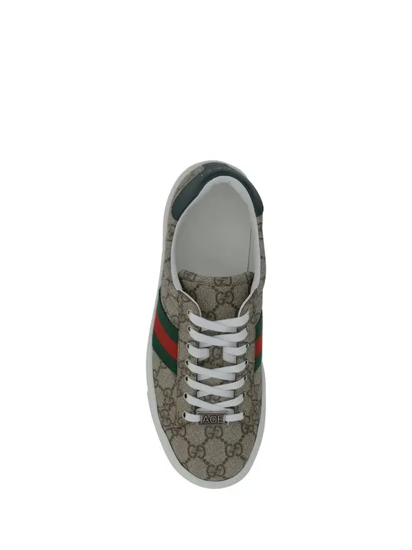 Gucci Gg Jacquard Lace-up Sneakers - Multicolor
