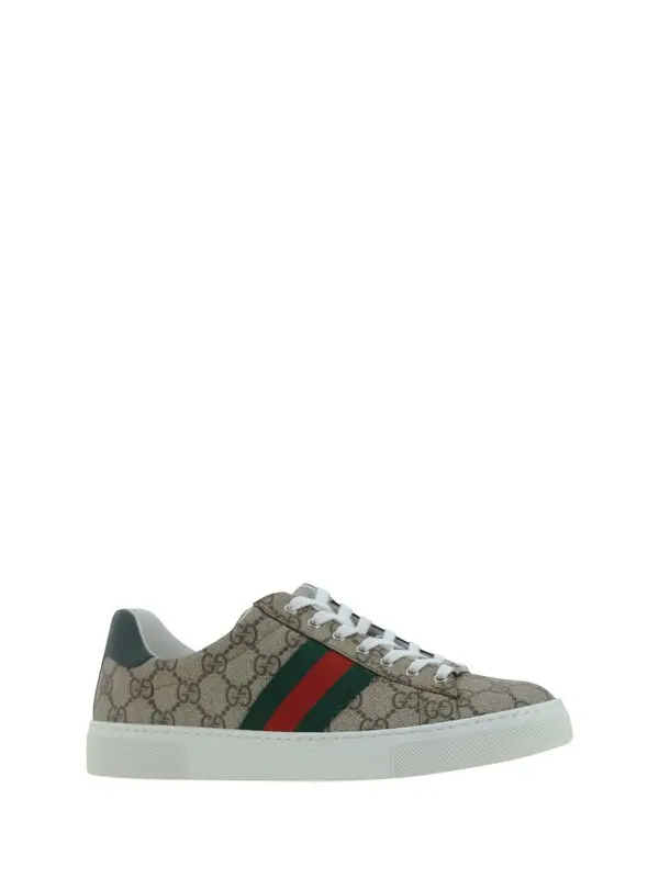 Gucci Gg Jacquard Lace-up Sneakers - Multicolor