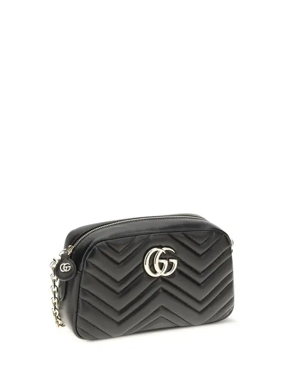 Gucci Gg Marmont Quilted Leather Shoulder Bag - Black