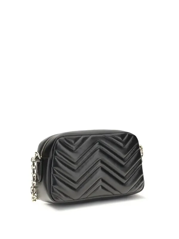 Gucci Gg Marmont Quilted Leather Shoulder Bag - Black