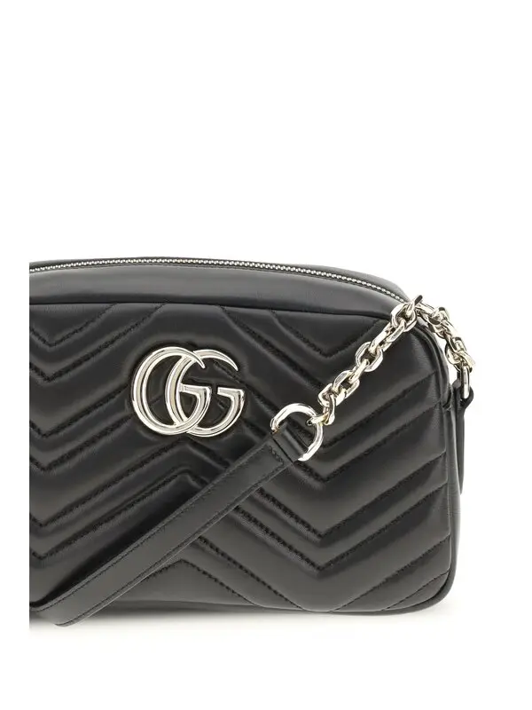 Gucci Gg Marmont Quilted Leather Shoulder Bag - Black