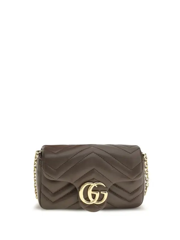 Gucci Gg Marmont Quilted Leather Shoulder Bag - Brown