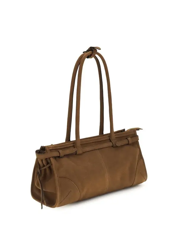 Prada Medium Bonnie Handbag In Nubuck Leather