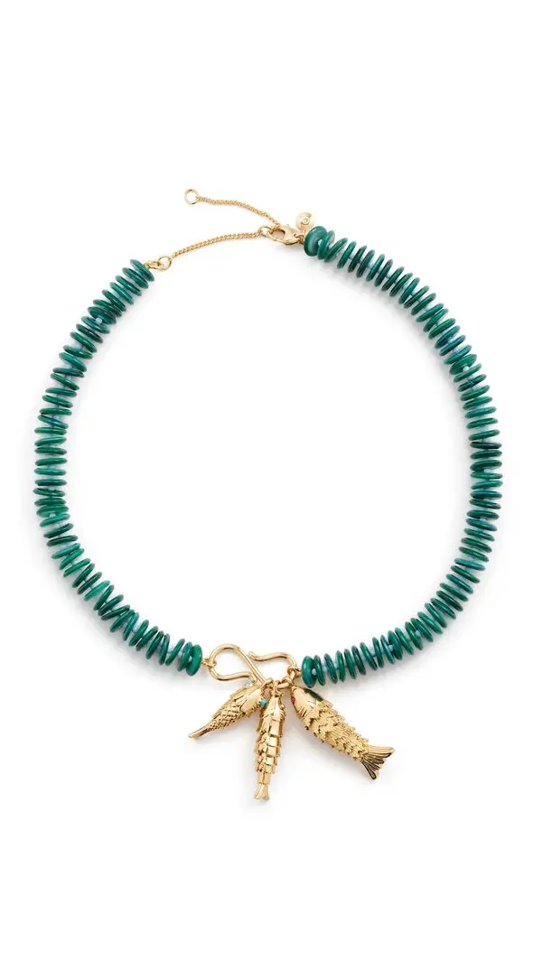 Madewell X Beaded Fish Statement Necklace