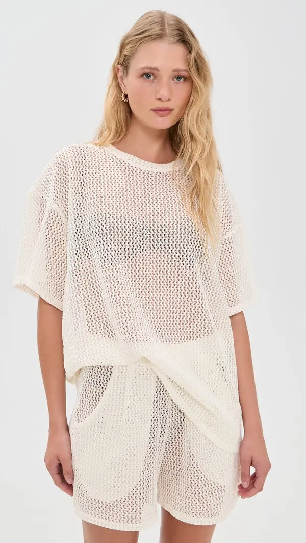 RIPLEY RADER Fishnet Big Shirt