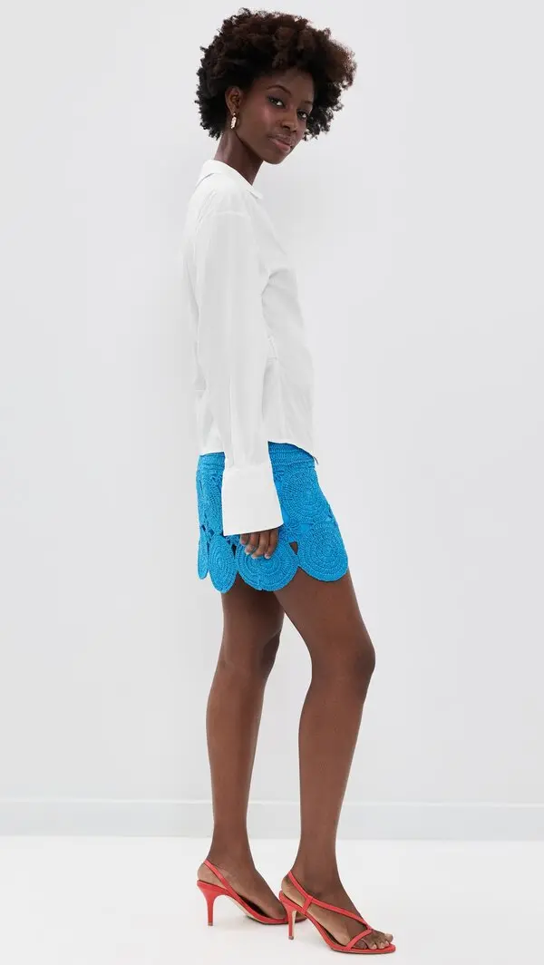 SIMONMILLER Anya Poplin Wrap Top