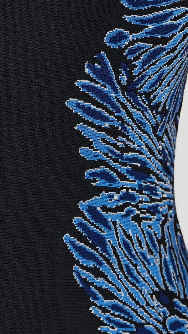 Ulla Johnson Iona Jacquard Knit Midi Dress - Lapis
