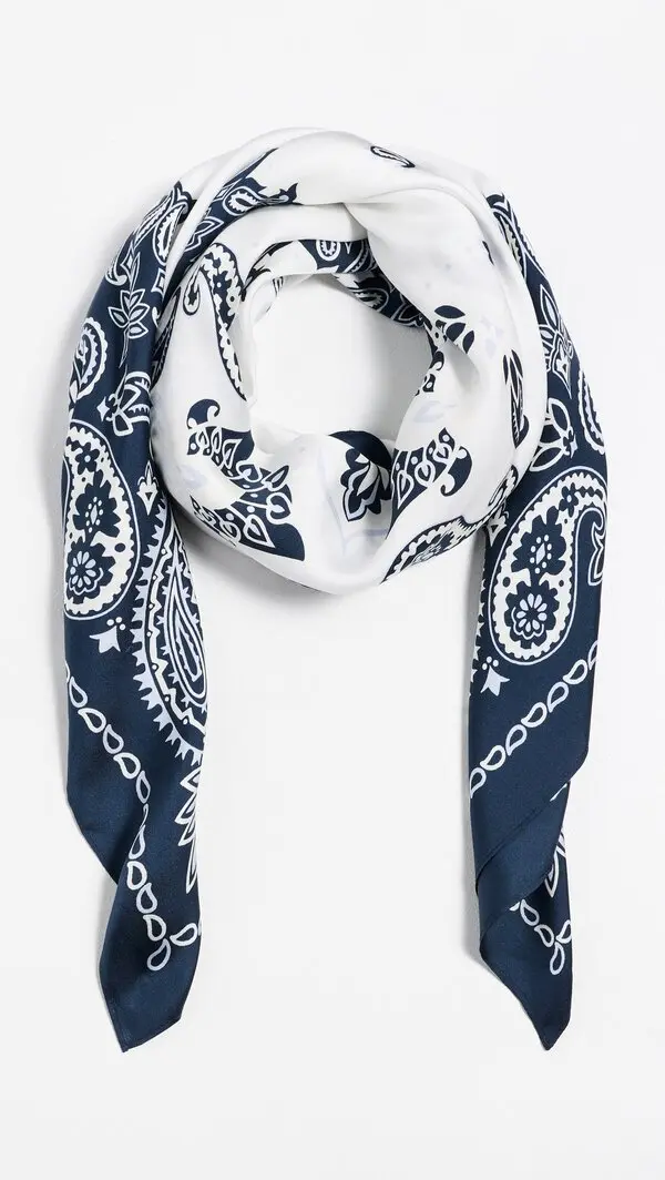 Madewell X Oversized Silk Bandana - Indigo