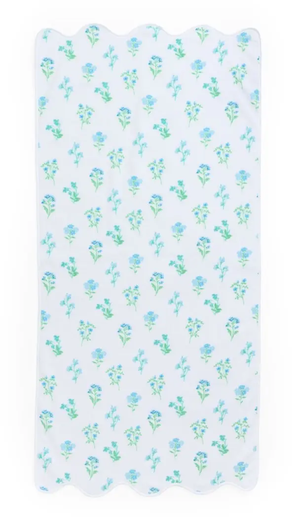 WEEZIE Floral Scallop Bath Towel