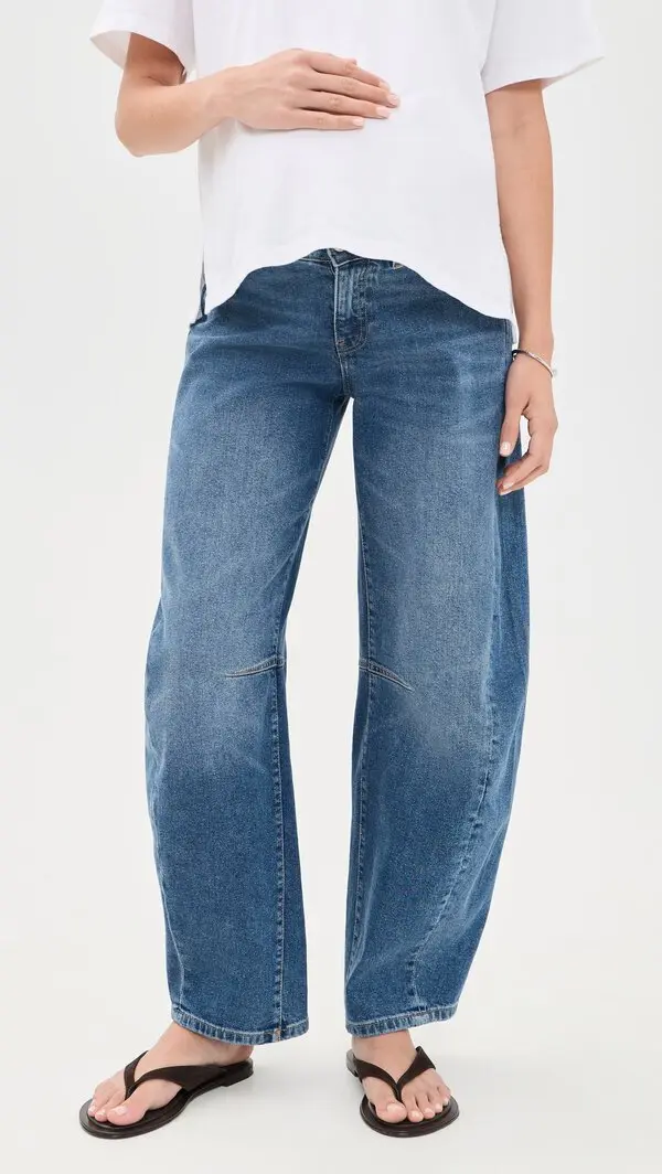 DL1961 Miro Maternity Barrel High Rise Jeans