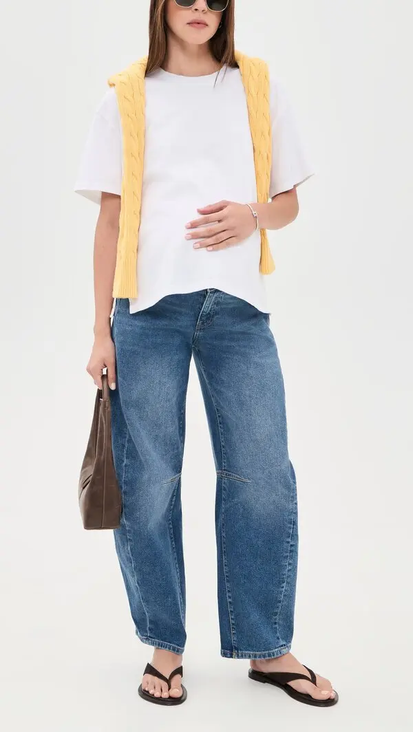 DL1961 Miro Maternity Barrel High Rise Jeans