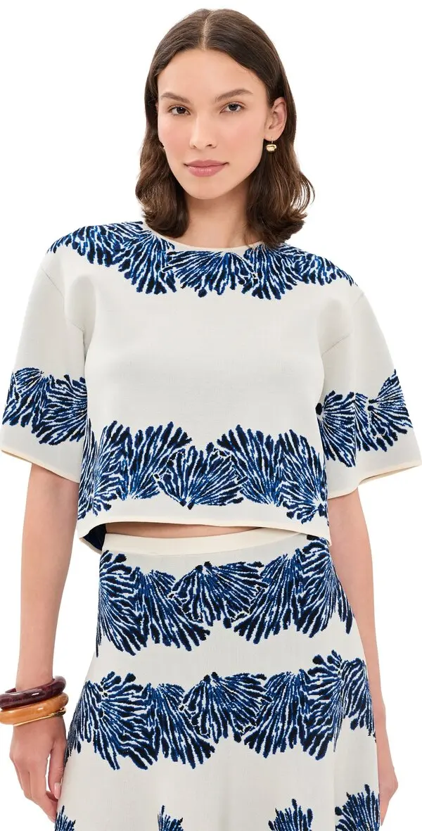 Ulla Johnson Alara Short Sleeve Knit Top