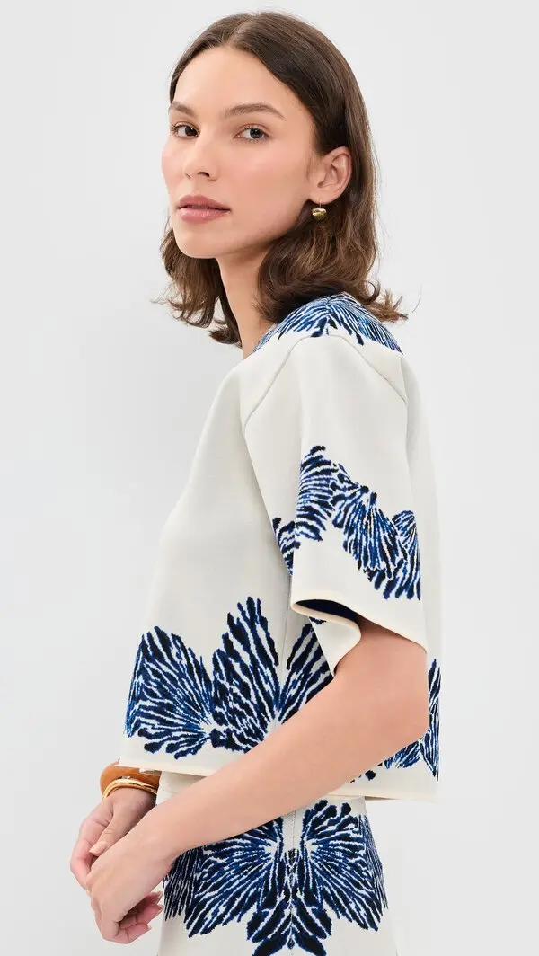 Ulla Johnson Alara Short Sleeve Knit Top