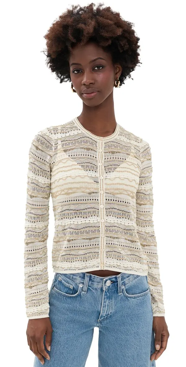 Ulla Johnson Mia Knit Cardigan - Conch