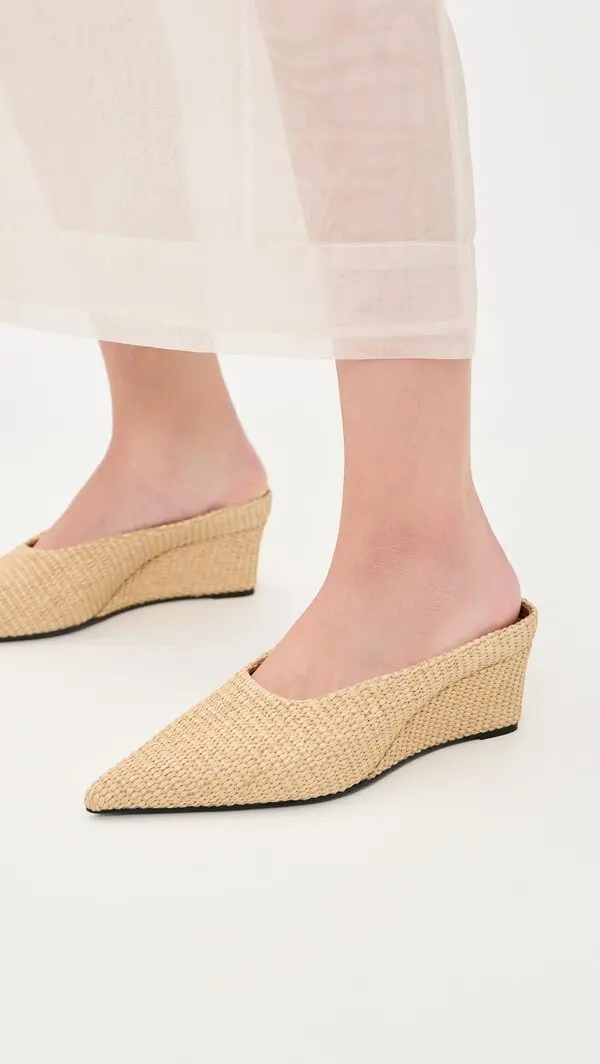 SIMONMILLER Raffia Gala Wedges