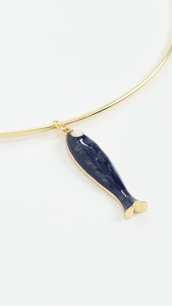 ADINA EDEN Enamel Fish Wire Choker