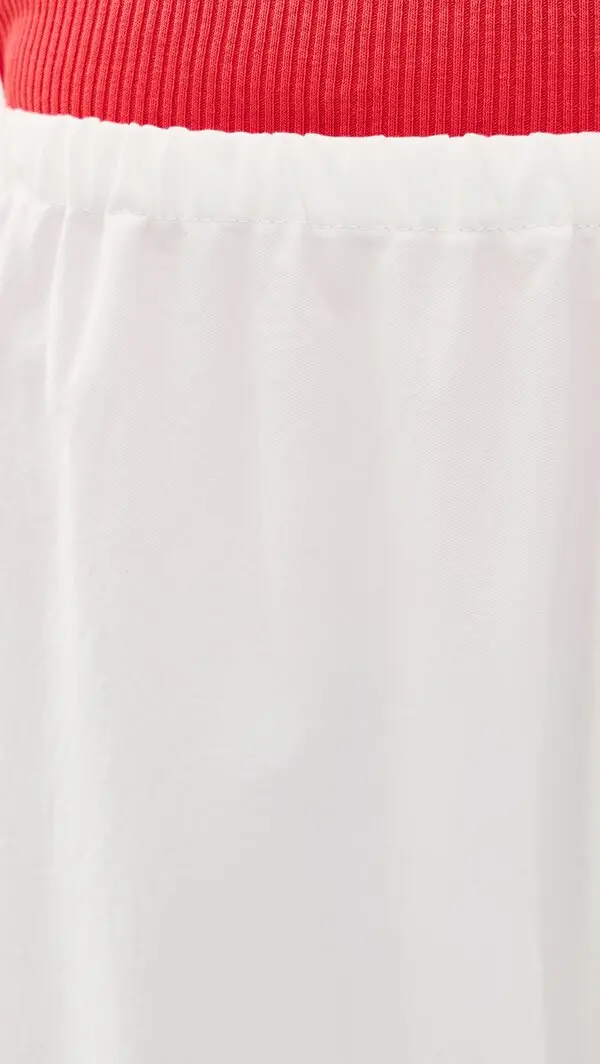 LA LIGNE Cotton Poplin Wide Leg Pants - White