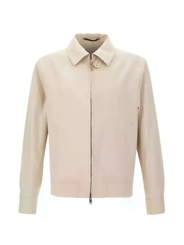 BOSS Zip-up Linen Jacket
