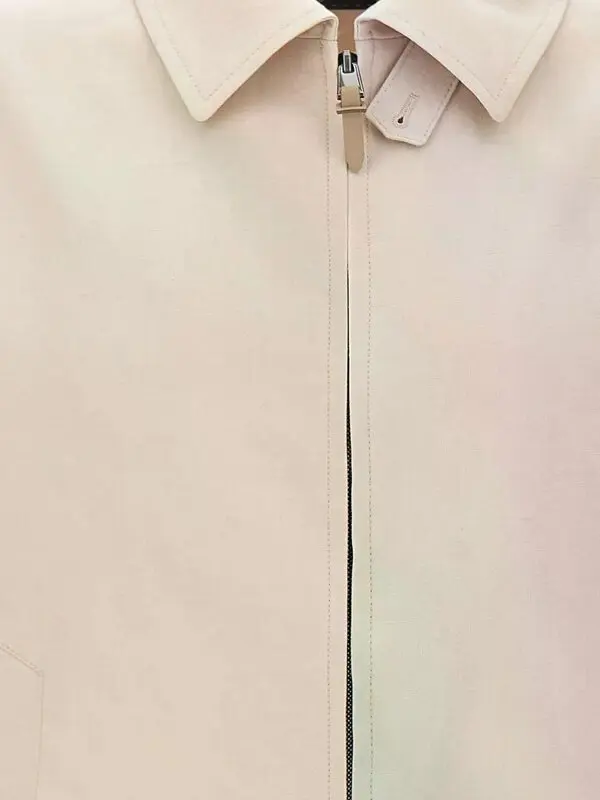 BOSS Zip-up Linen Jacket