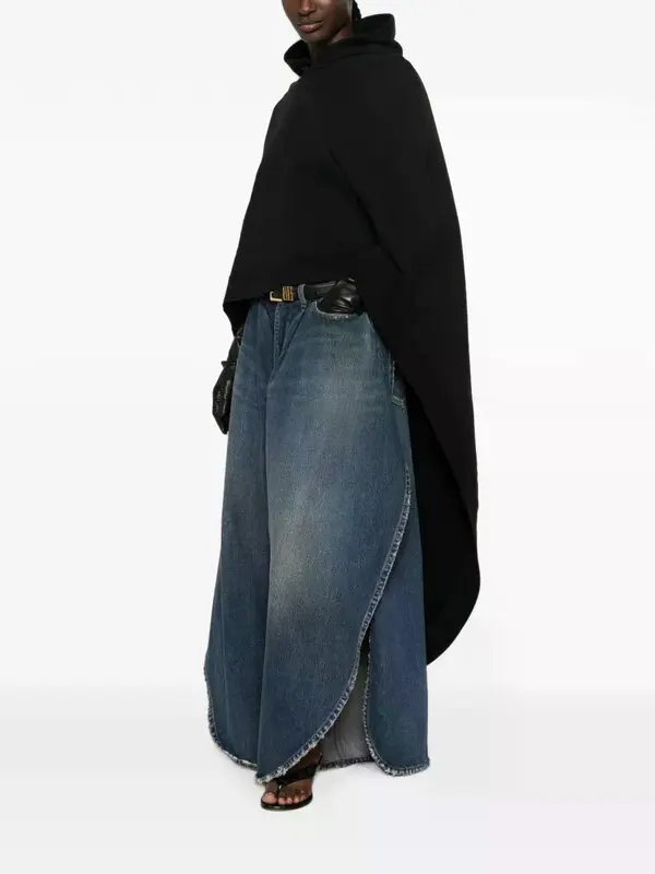 Balenciaga Oversized Asymmetric Hooded Cape