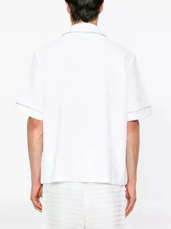 Casablanca Logo-embroidered Textured-finish Shirt