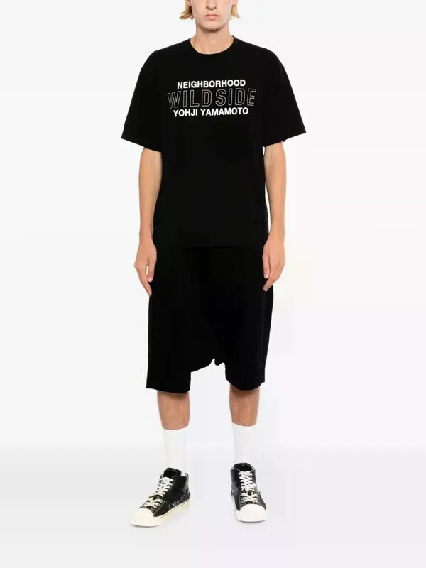 Yohji Yamamoto Xneighborhood Short-sleeves T-shirt - Black