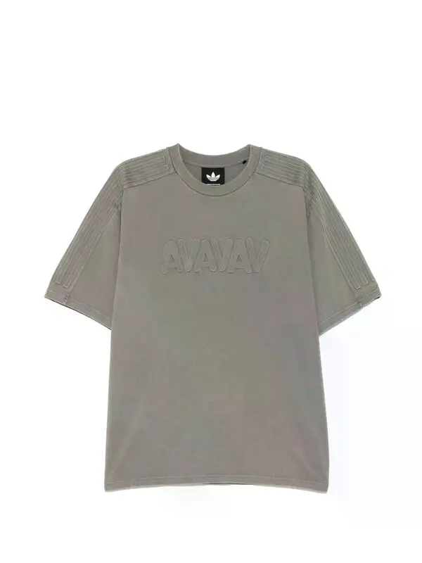 Adidas X Avavav Embossed-logo T-shirt - Grey