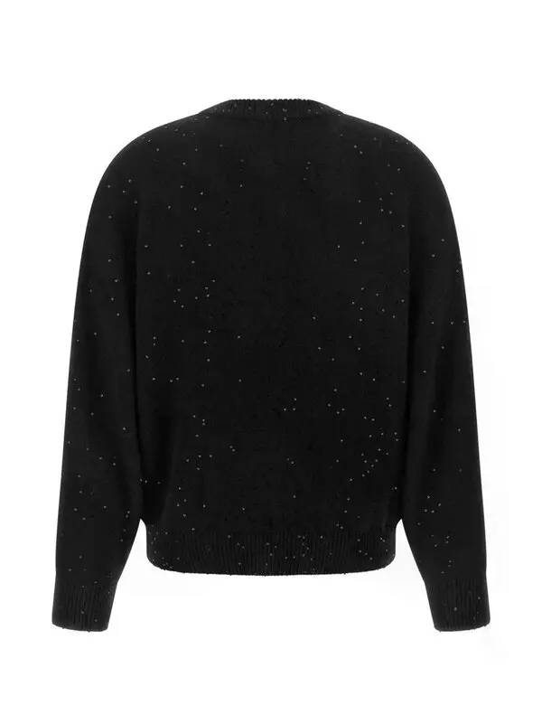 Brunello Cucinelli Sequin-appliqué Crew Neck Sweater