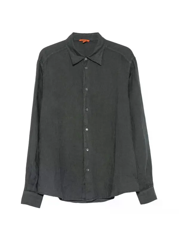 Barena Venezia Maridola Telino Long-sleeve Linen Shirt - Grey