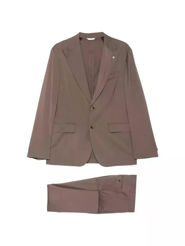 MANUEL RITZ Single-breasted Two-piece Suit - Brown