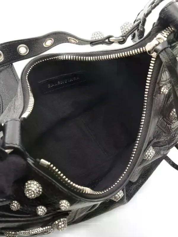 Balenciaga Xs Le Cagole Rhinestone Shoulder Bag