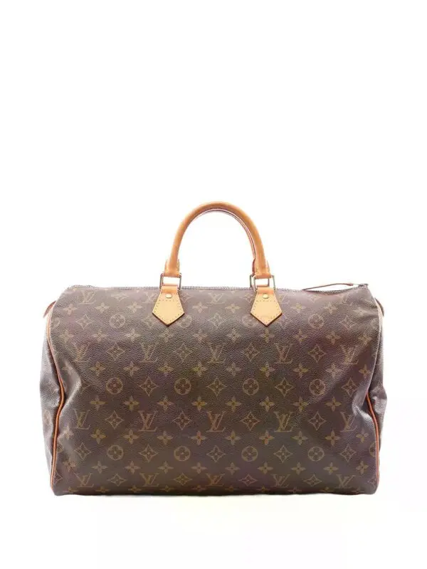 LOUIS VUITTON Monogram Canvas Speedy 40 Handbag - Brown