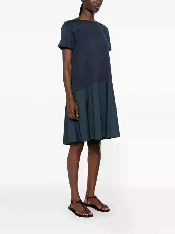 Marella Rugiada Short-sleeve Panelled Mini Dress