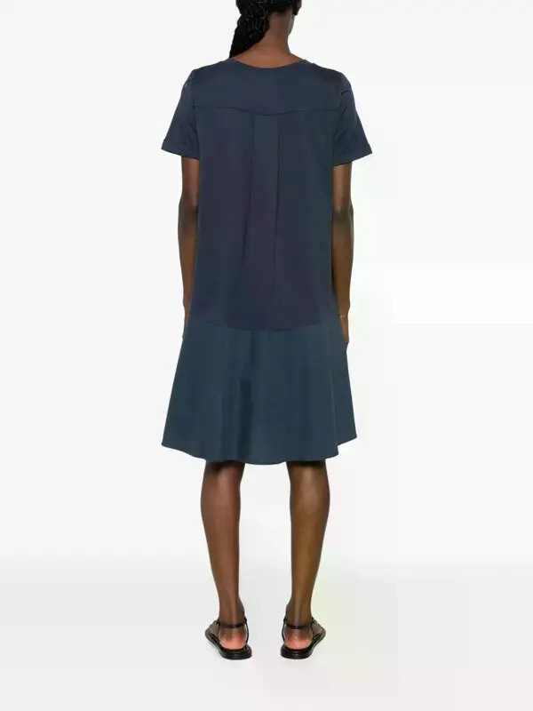 Marella Rugiada Short-sleeve Panelled Mini Dress