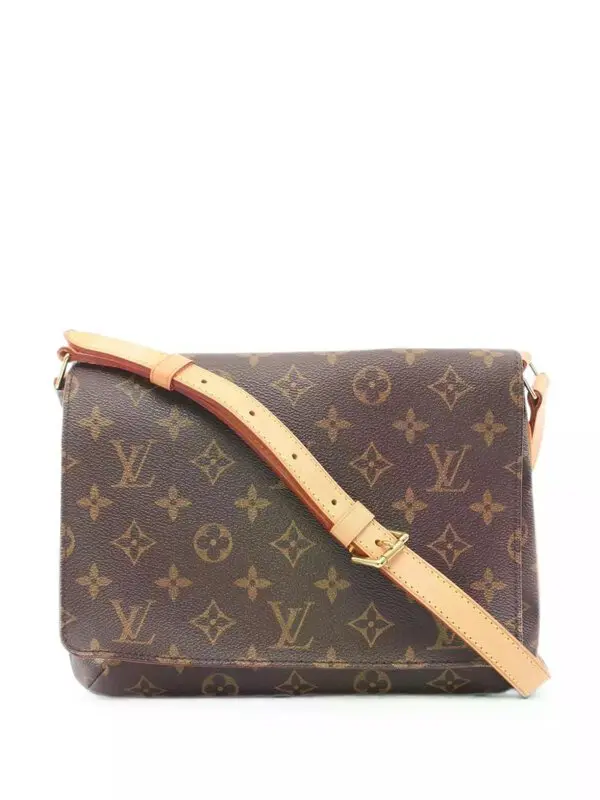 LOUIS VUITTON Monogram Musette Tango Shoulder Bag - Brown