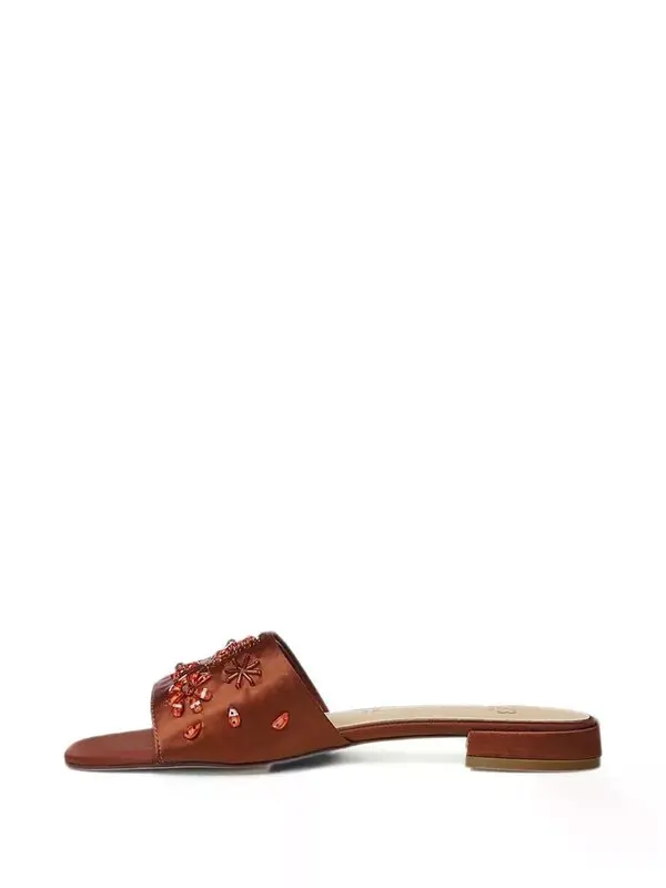 V°73 Kayla Bead-embellished Satin Sandals