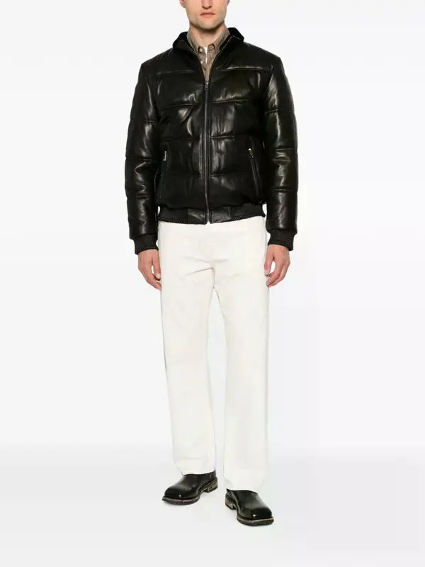 SERGIO MORETTI FIRENZE Quilted Leather Jacket