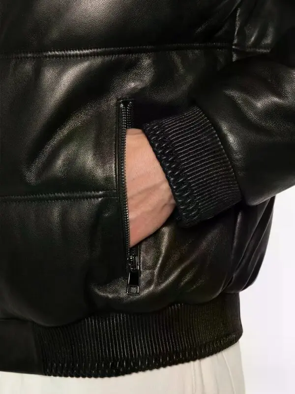 SERGIO MORETTI FIRENZE Quilted Leather Jacket