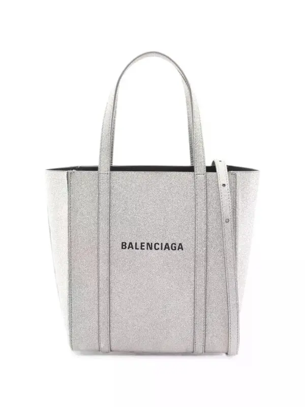 Balenciaga 2000s Everyday Leather Tote Bag - Silver