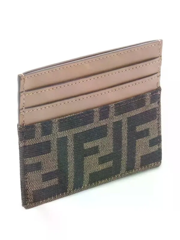 Fendi 2020s Zucca-patterned Card Case - Brown