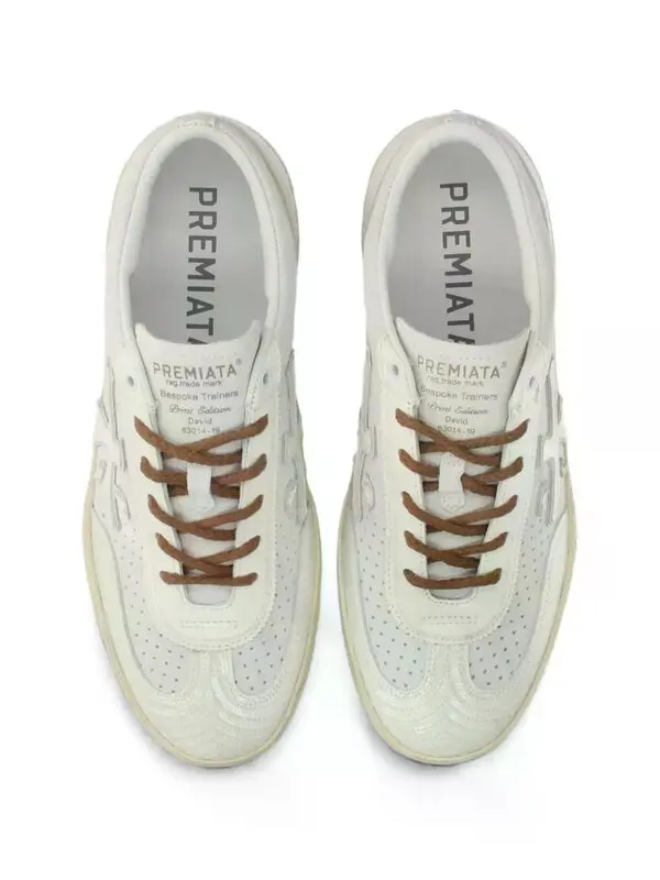 Premiata Davidd 8294 Sequined Leather Sneakers