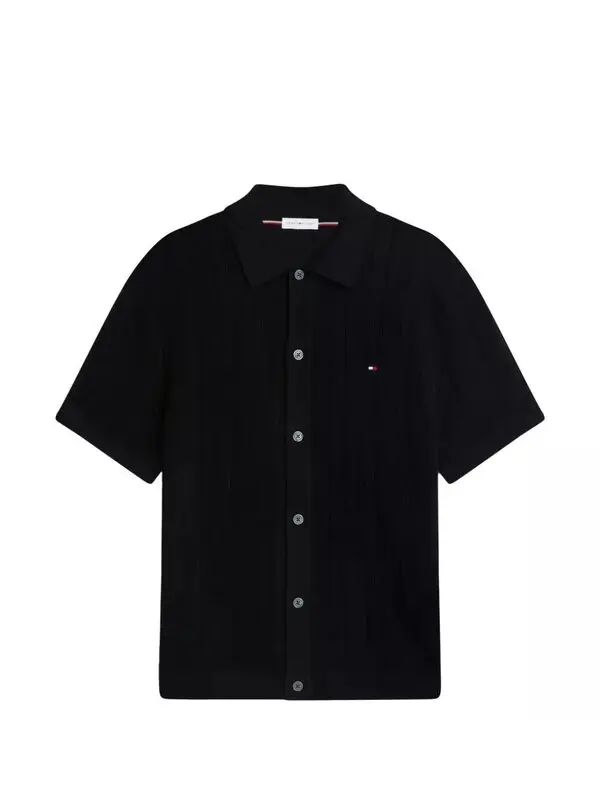 Tommy Hilfiger Pointelle Knit Button-up Sweater